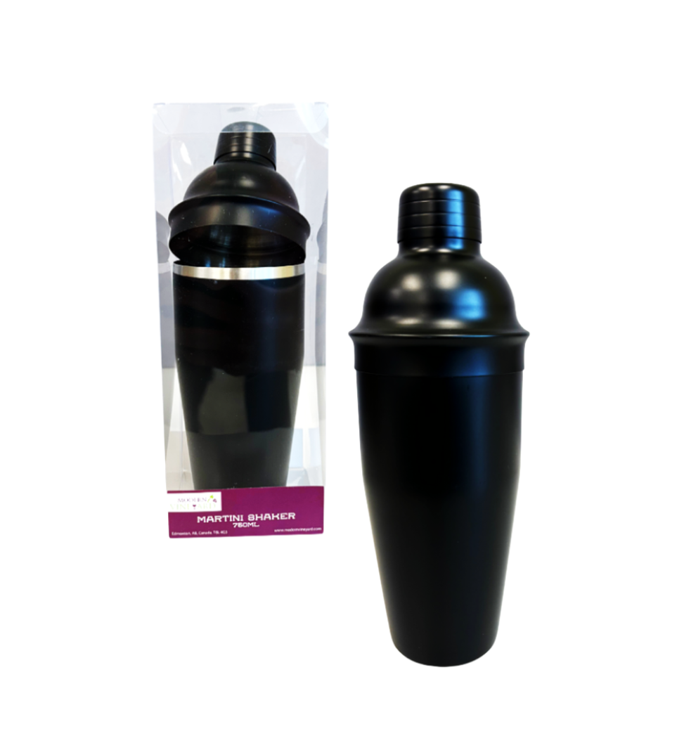 Matte Black Martini Shaker 6 Units per Box – LiquorStoreProducts.com