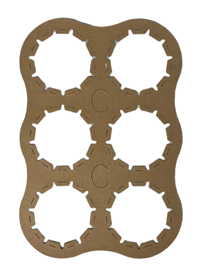 6 Pack Cardboard Rings (Choose from 500, 1000 or 2000 ...